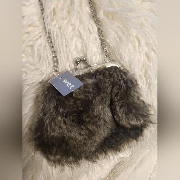 Wet Seal | Bags | Nwt Wet Seal Cross Body Purse Faux Fur | Poshmark